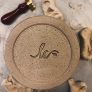 Ceramic Signature Stamp Logo, 12mm Thick Brass Pottery Stamp, Custom ...