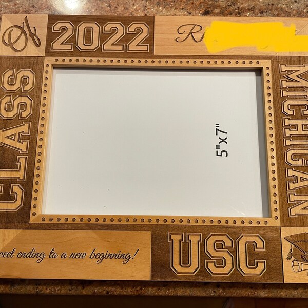 Personalized Graduation Picture Frame Engraved, Custom High School Grad ...