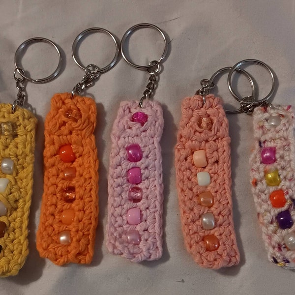 Beaded Fidget Keychain Crochet Pattern: Beginner Friendly, No Sew (PDF ...