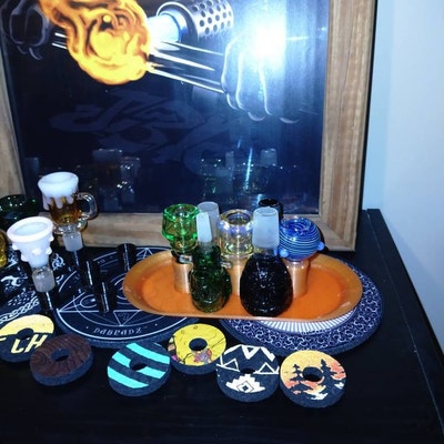 3D Printed Bowl Display Stand With Downstem Holders and Storage Tray - Etsy