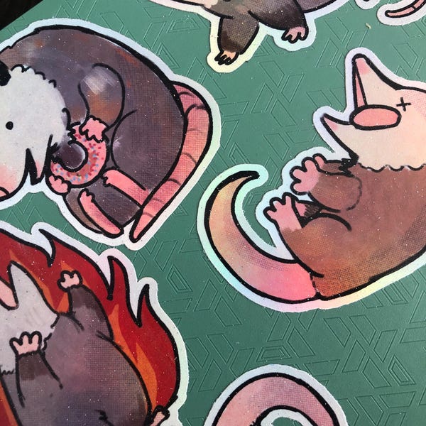 RAT Stickers Waterproof Holographic Stickers, Rat Sticker, Derpy ...