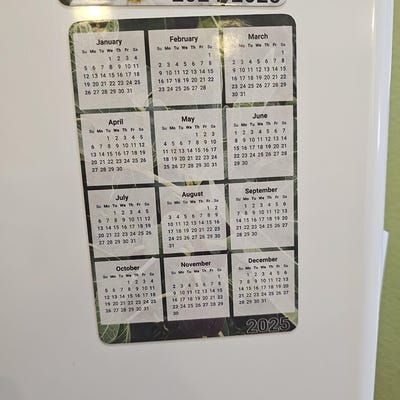 Two Page Calendar Stickers for Planners and Journals 2024, 2025, or ...