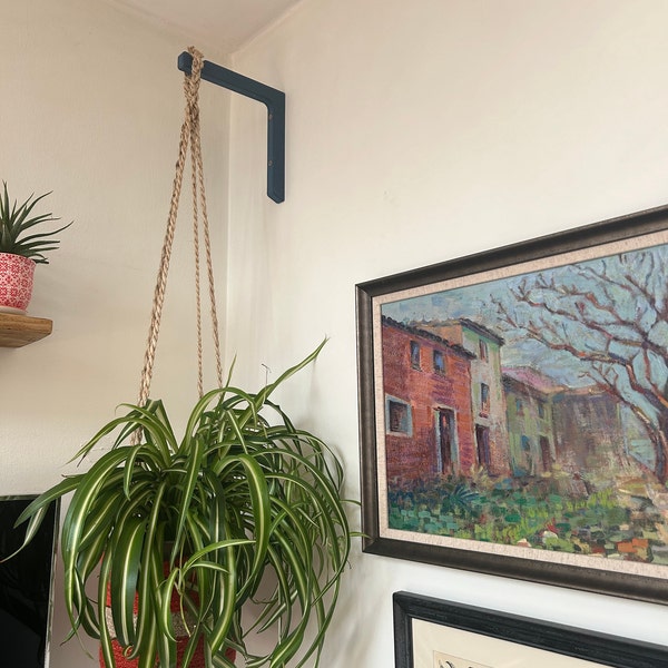 Indoor Plant Hook, Wall Mounted Wooden Plant Hanger STEM Plant Bracket ...