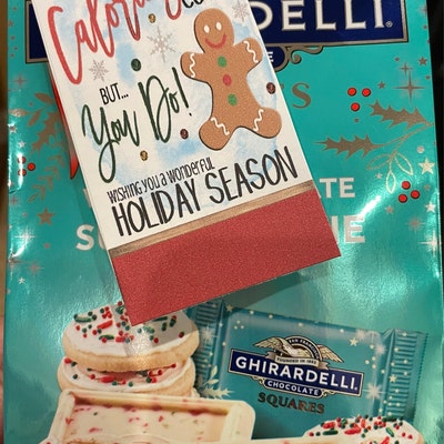 Christmas Gift Tags, Holiday Calories Don't Count, Candy Chocolate ...