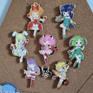 Tokyo Mew Mew Hard Enamel Pin Ichigo Minto Retasu Purin Zakuro Ringo ...