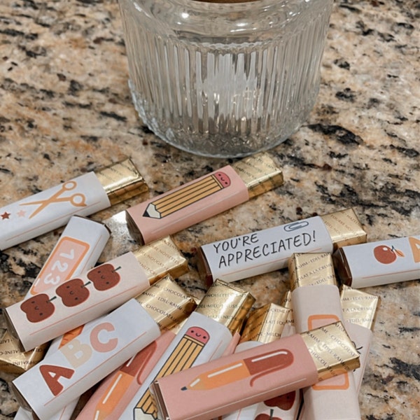 Merci Chocolate Wrappers, Christmas Gift, Teacher's Gift, Christmas ...