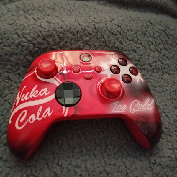 Custom Painted Red Nuka Cola Controller (xbox) - Etsy