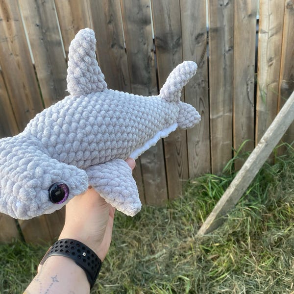 PATTERN: Plush Hector the Hammerhead Shark Pattern Amigurumi Hammerhead ...