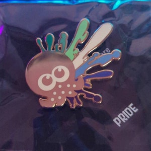 Splatoon TRANS Pride Pins Squid Octo - Etsy
