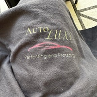 Custom Embroidered Logo Text Sweatshirt, Embroidered Business Logo ...