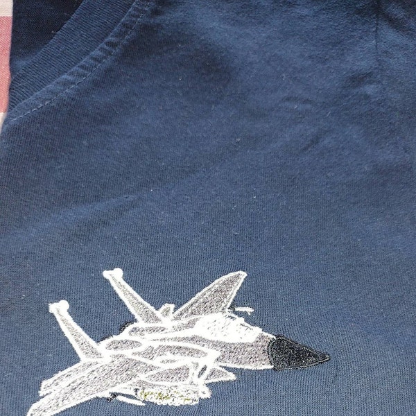 Fighter F-15E - Machine Embroidery Applique Designs for Hoop 4x4, 5x7 ...