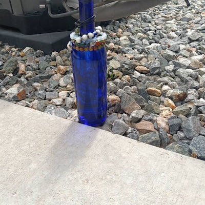 750 Ml Blue Cobalt Glass Solar Bottle Ho'oponopono Cleansing Tool - Etsy