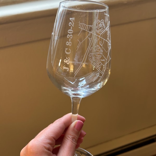 Custom City Map on Pint Glass, Whiskey Glass, Wine Glass, or Beer Can ...