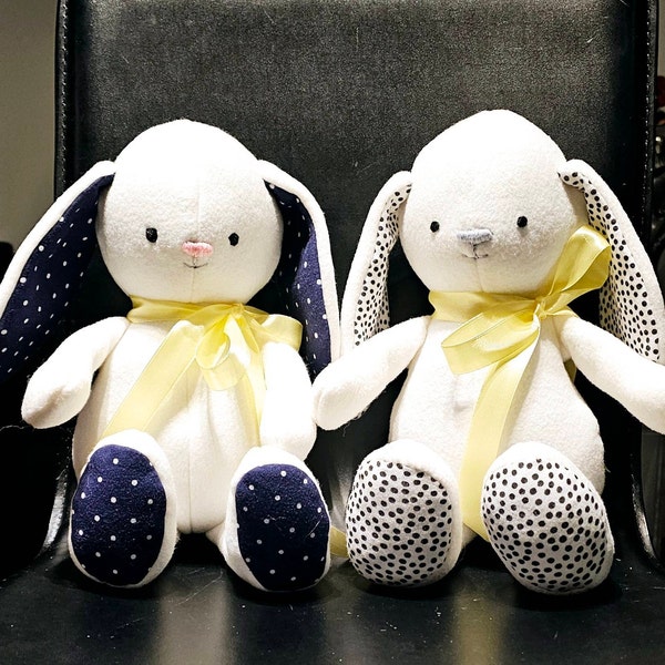 Plush Bunny Sewing Pattern and Tutorial Memory Bear Pattern Pdf - Etsy