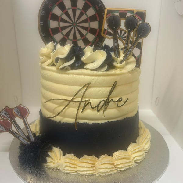 Darts Cake Topper, Cake Topper, Sports Cake Topper, Dart Cake, Dart ...