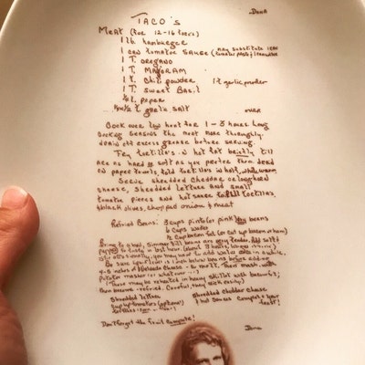 Display Plates, Recipe Display, Recipe Display Wall Decor, Oval Plate ...