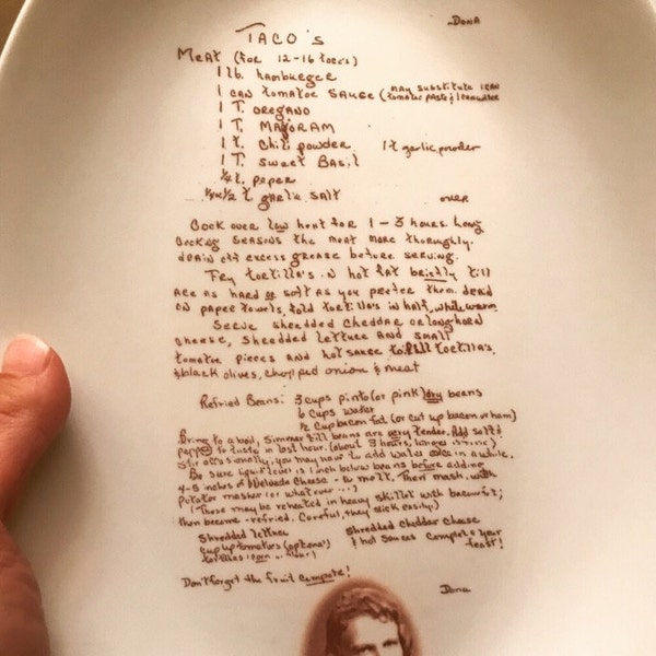 Display Plates, Recipe Display, Recipe Display Wall Decor, Oval Plate ...