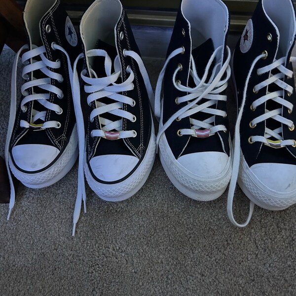 Non-binary Lace Locks — Subtle Pride Shoelace Shoe Charm Agender ...