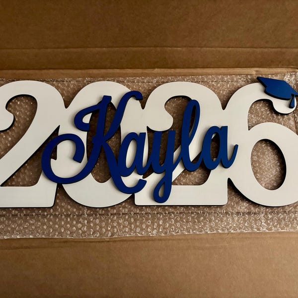 Graduation Gift for Her Him Grad Name Sign 2025 2026 Graduation ...