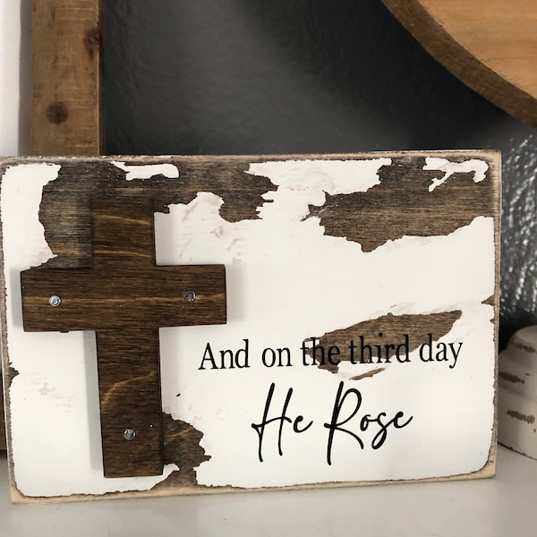 Christian Wood Plaque Signs, Rustic Christian Sign, Rustic ...