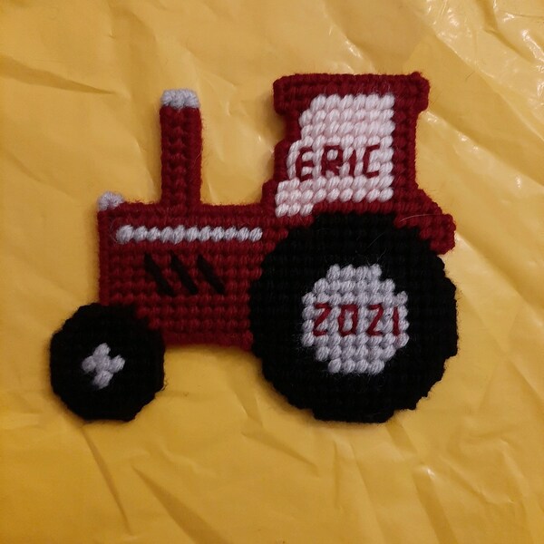 Tractor Coaster Set-plastic Canvas Pattern-pdf Download - Etsy