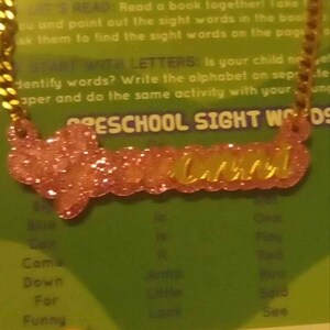 18K Gold Filled Name Necklace Thick Box Chain Custom Name - Etsy