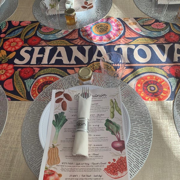 Simanim Blessings Rosh Hashanah Printable Sheet, Table Decor, Jewish ...