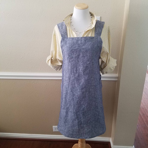 Cross-back Apron Sewing Pattern, the Maria Apron PDF Pattern, Japanese ...