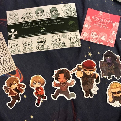 BIOHAZARD 4 FANMADE Mini Sticker Pack バイオハザード 4 ミニーステッカーパック - Etsy
