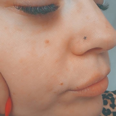 925 Sterling Silver Pin L Shape Butterfly Small Butterfly Nose Stud ...