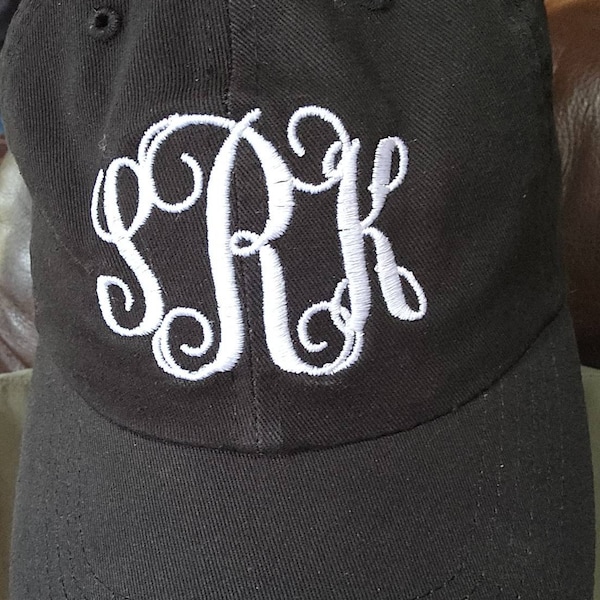 Ladies' Monogram Baseball Cap - Custom Color Hat and Embroidery. - Etsy