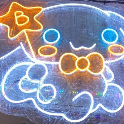 Kaw Neon Sign, Kawaii Anime Kaw Led Neon Sign Light for Kids Bedroom ...