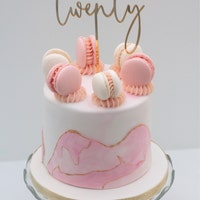 Acrylic Thirty Cake Topper Decoration Various Colours 18k Gold Plated ...