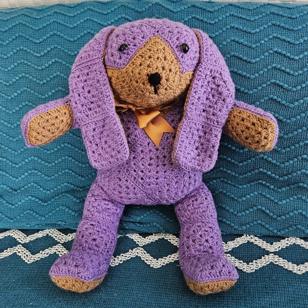 Crochet Granny Square Bunny - Etsy Canada