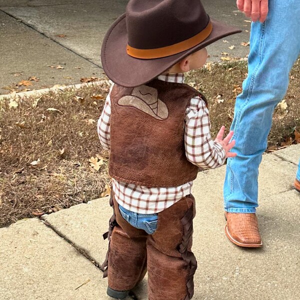 Baby/toddler Western Chaps & Vest Outfit/costume - Etsy