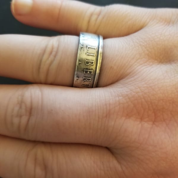 1 Oz GOLD American Eagle Coin Ring One Ounce - Etsy