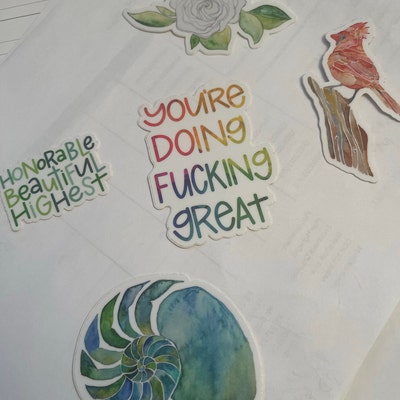 Nautilus Sticker Chambered Nautilus Decal, Ocean Sticker Laptop Sticker ...