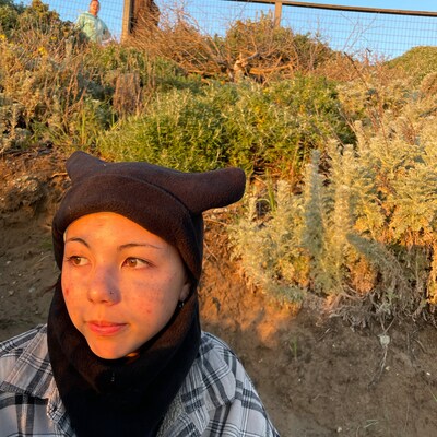 Blue Balaclava With Ears, Balaclava Mask, Warm Full Face Cover - Etsy