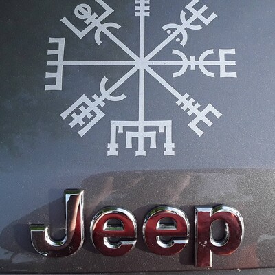 Vegvisir Norse Mythology Viking Vinyl CAR DECAL Pagan Asatru Runic ...