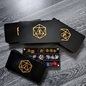 Personalized Dice Box Dice Holder 7 Set Wyvern Dice Vault - Etsy