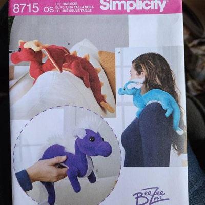 Uncut Simplicity Sewing Pattern 8715 Beezee Art Stuffed Shoulder ...