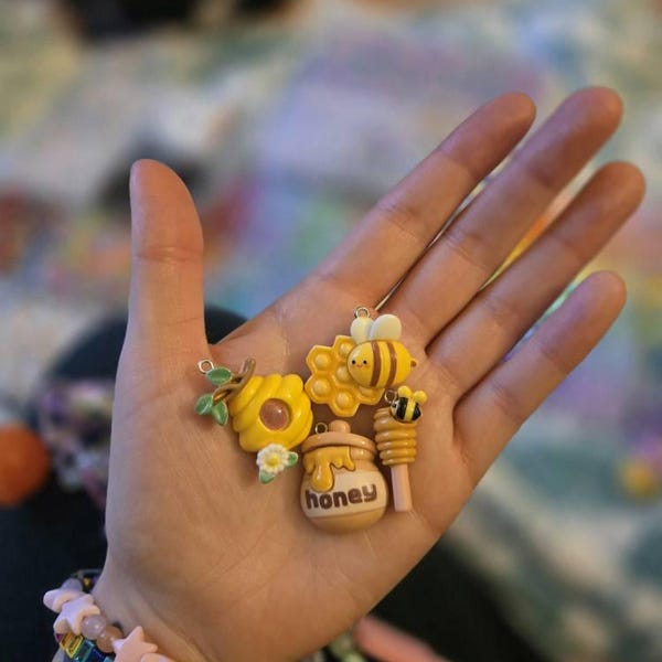 2pc, 6pc or 10pc Kawaii Retro Cell Phone Charm -kawaii Frog Charm -kawaii Rabbit Charm -kawaii ...