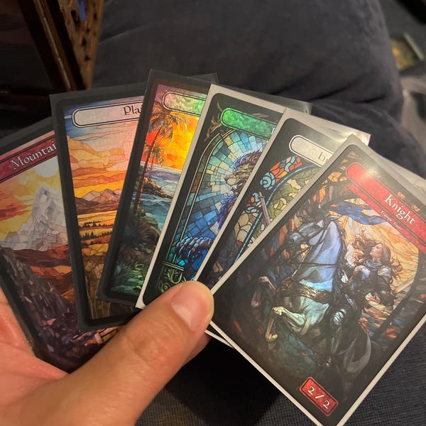 Stained Glass Art Token MTG Token Bundle Magic Token Bundle MTG Stained ...