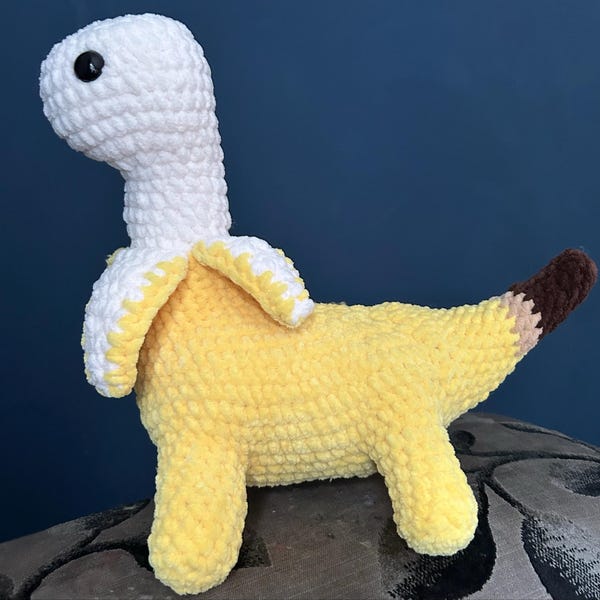 Bananasaurus Dinosaur NO SEW Crochet Pattern - Etsy