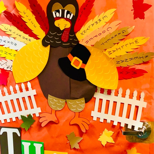 Teacher School Bulletin Board for Thanksgiving /classroom Decorations ...