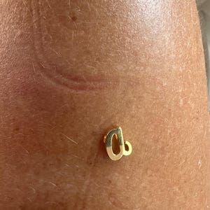 Rose Gold Initial Letters M Charms Cursive - Etsy Canada