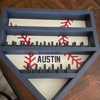 Home Plate Baseball Ring and Baseball Holder Display Case - Etsy