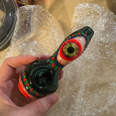 Pipe Peach Pipe Glass Hand Pipe Pink Peach Pipes Unique - Etsy