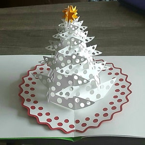 DIY Pop-up Christmas Tree Card Template SVG and PDF Files for Instant ...