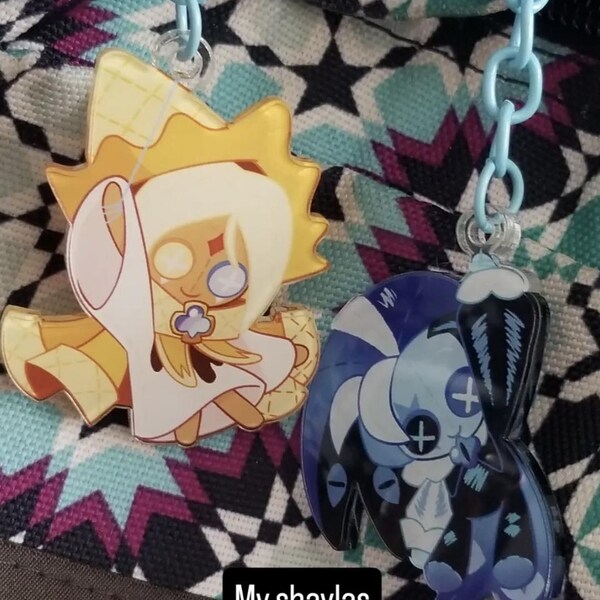 PRE-ORDER Cookie Run Keychains - Shadow Milk Cookie and Pure Vanilla ...
